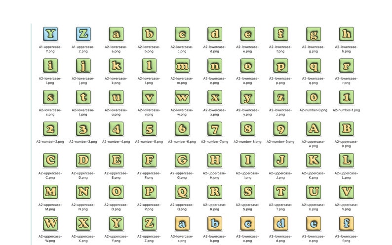 Earth Day Alphabet Letters PNG,3D Inflated PNG Alphabet Set,spring ...