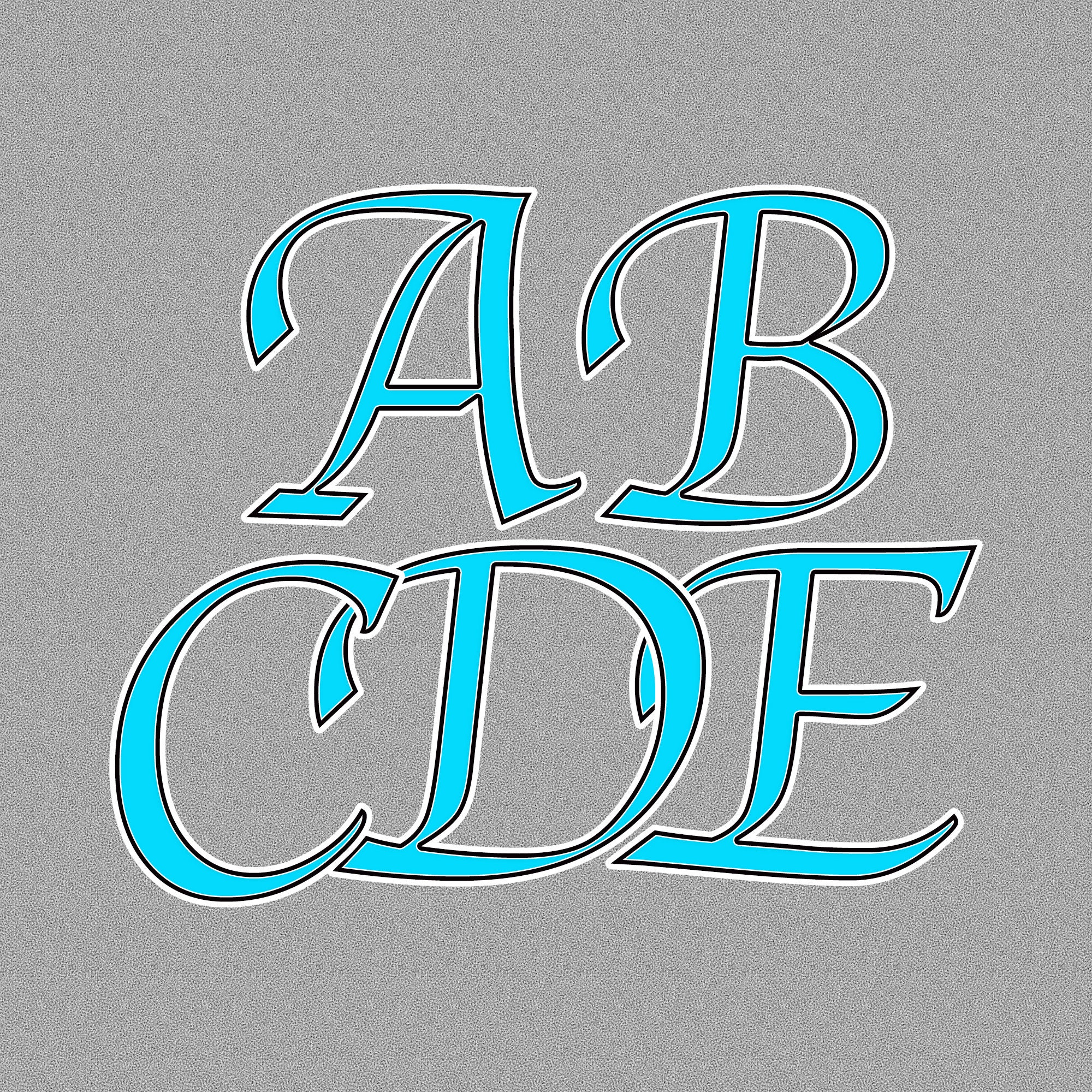 Cool Clipart Letters 300dpi Transparent Png, 5 Colors of Alphabet and ...