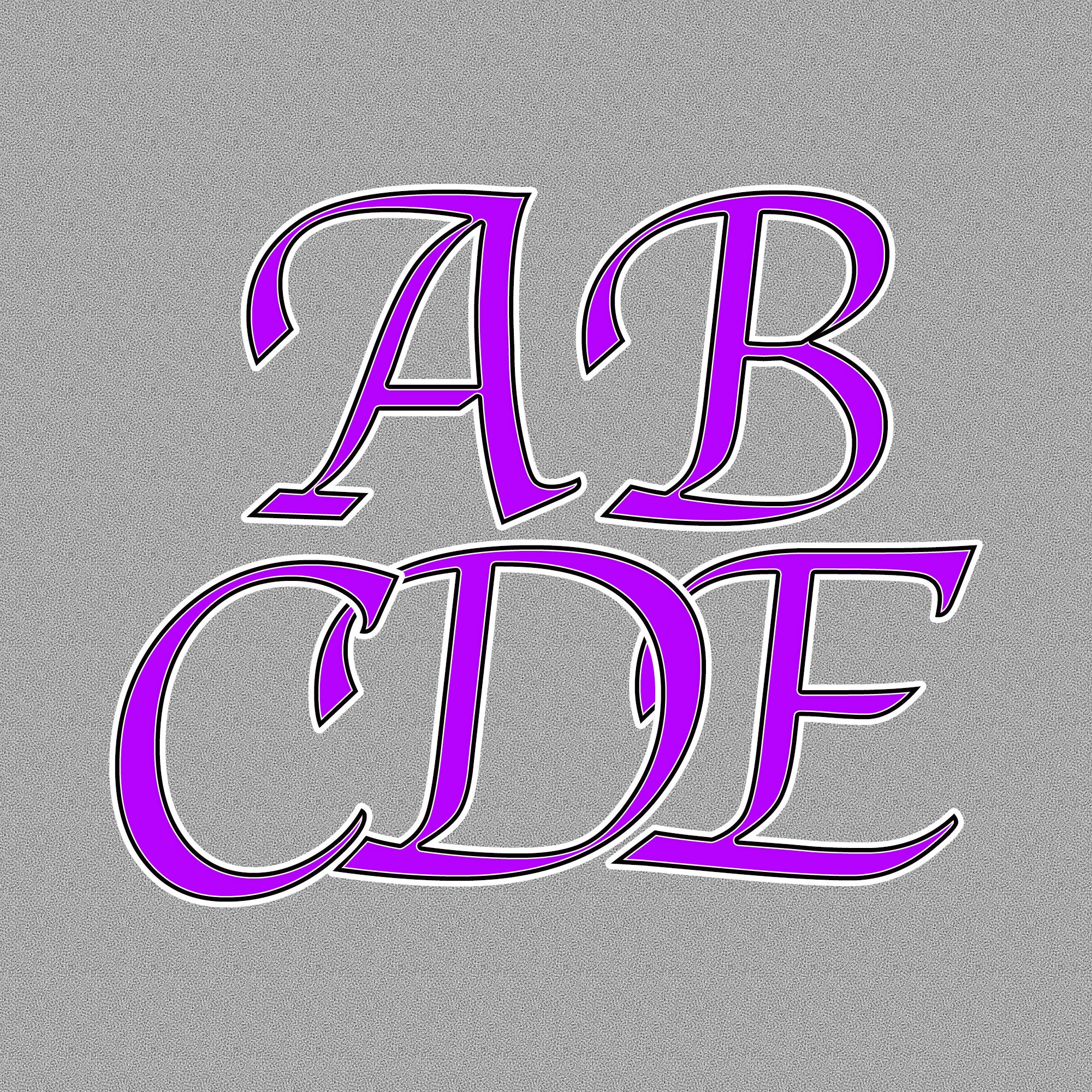 Cool Clipart Letters 300dpi Transparent Png, 5 Colors of Alphabet and ...