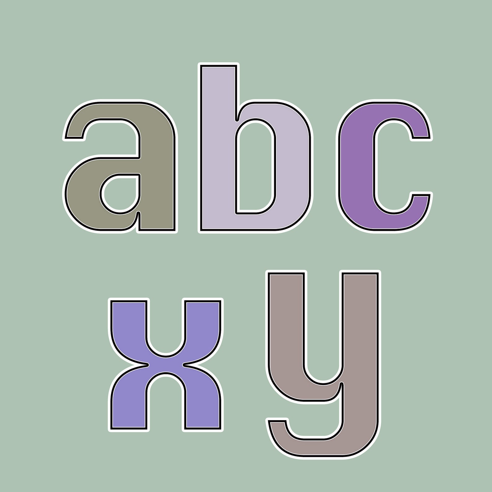 Retro Clips Alphabet Set,png Bundle,png Retro Letters,png Clipart,boho ...