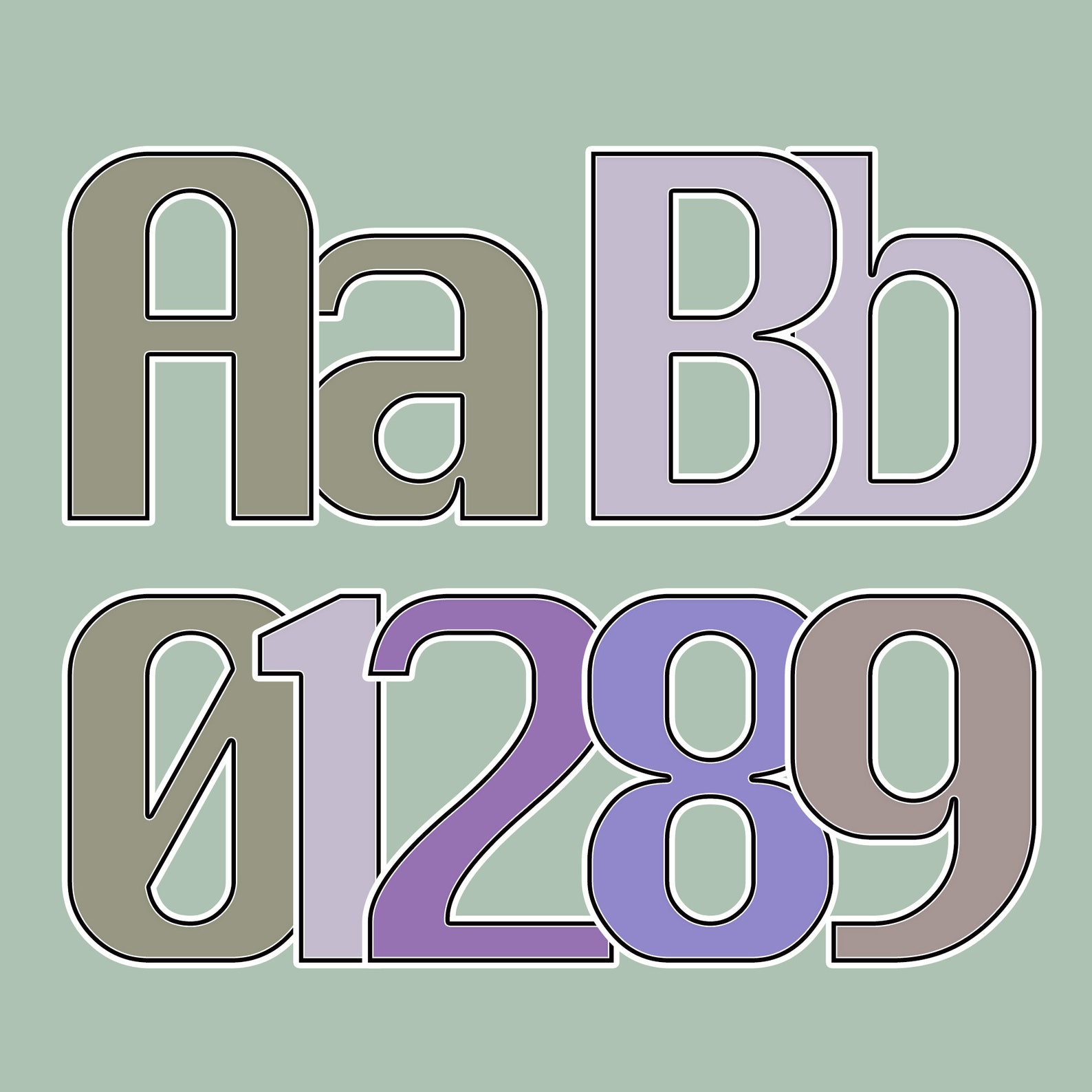 Retro Clips Alphabet Set,png Bundle,png Retro Letters,png Clipart,boho ...