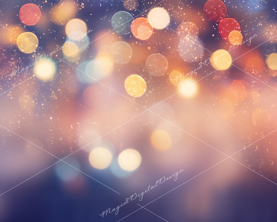 Digital Christmas Bokeh Backdrop,christmas Bokeh Background,studio ...
