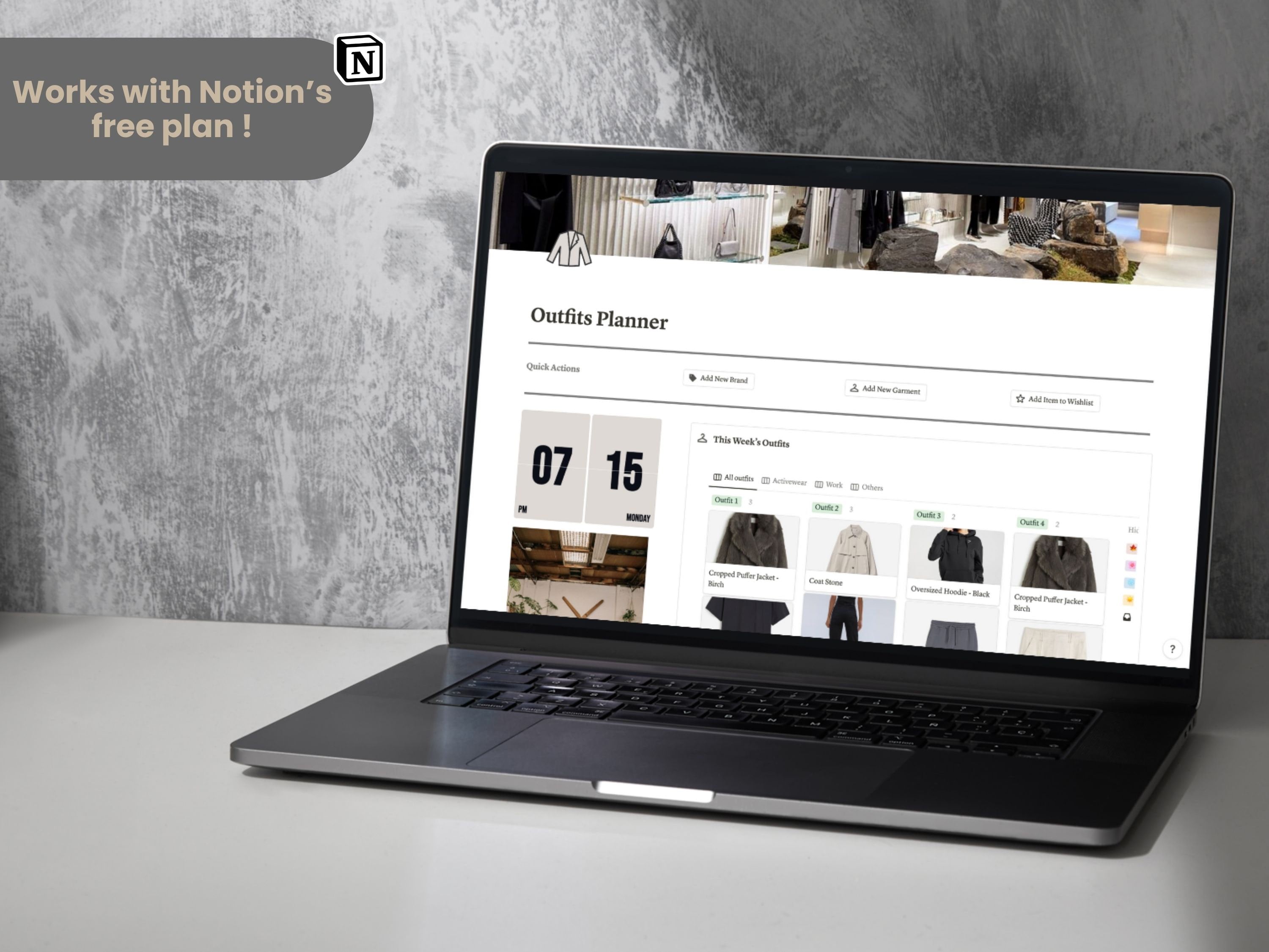 Notion Template Outfit Planner, Wardrobe Manager, Outfit Planner ...