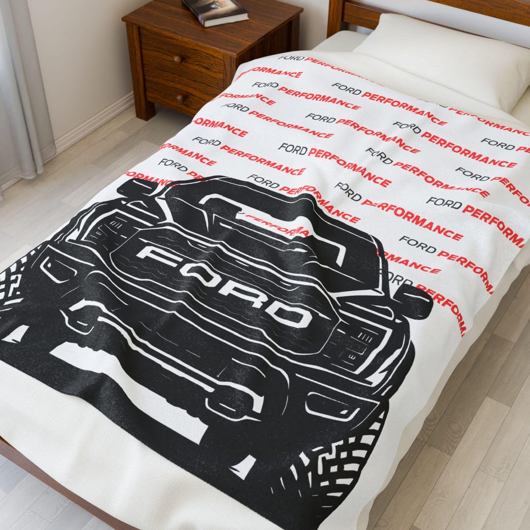 Ford Raptor Plush Blanket: Ford Performance Truck Bedding - Etsy