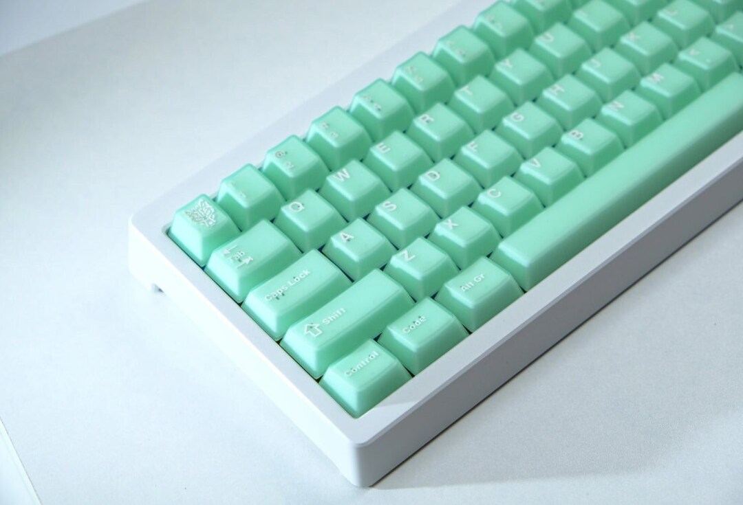 Jade Keycap Set, Minimalist Keycap Set for Mechanical Keyboard Cherry ...
