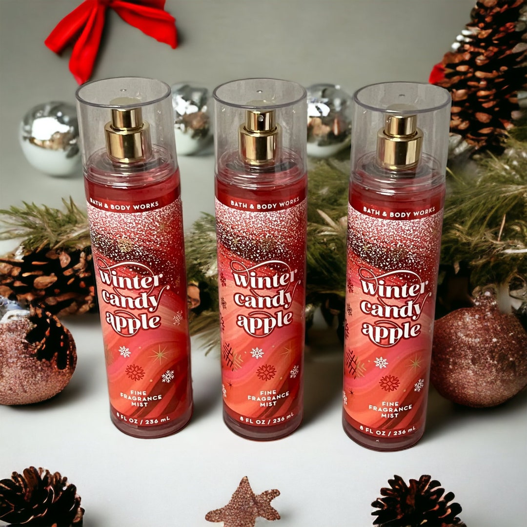 Bath & Body Works Winter Candy Apple Fine Fragrance Set of 3 - Etsy