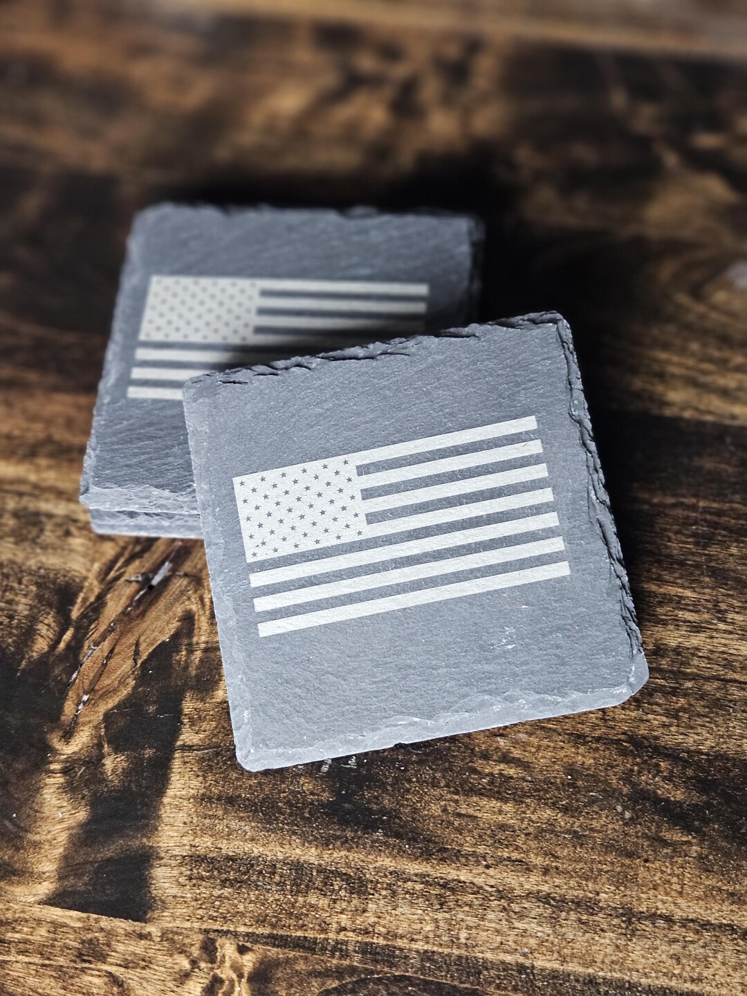 American Flag Slate Coaster Set of 4, Patriotic Gift, Drink Coaster - Etsy