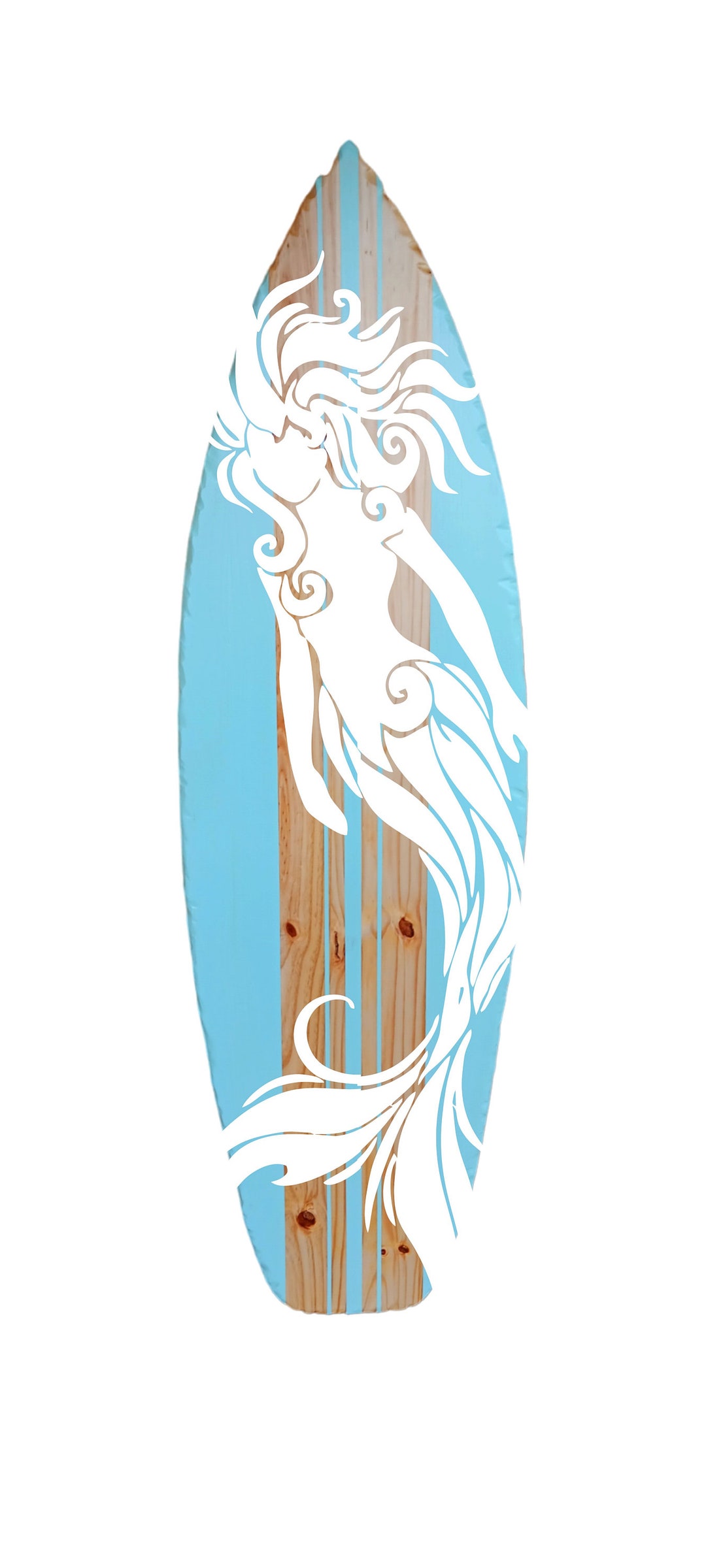 Mermaid Surfboard Wall Decor. 40 - Etsy