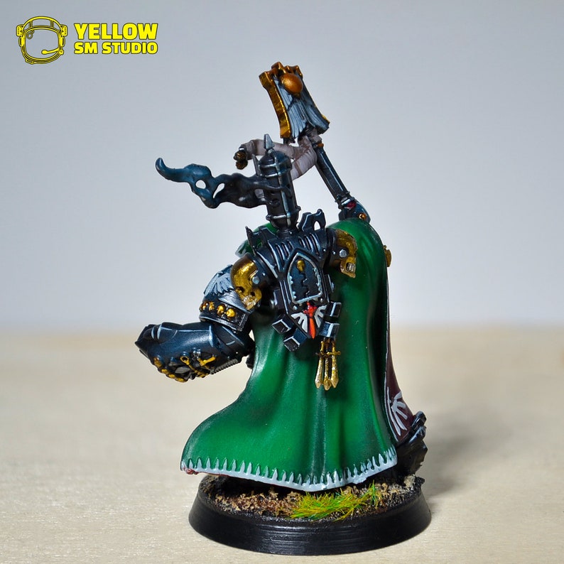 Dark Angels Chaplain, Space Marines, Warhammer 40k, Pro Painted, Army ...