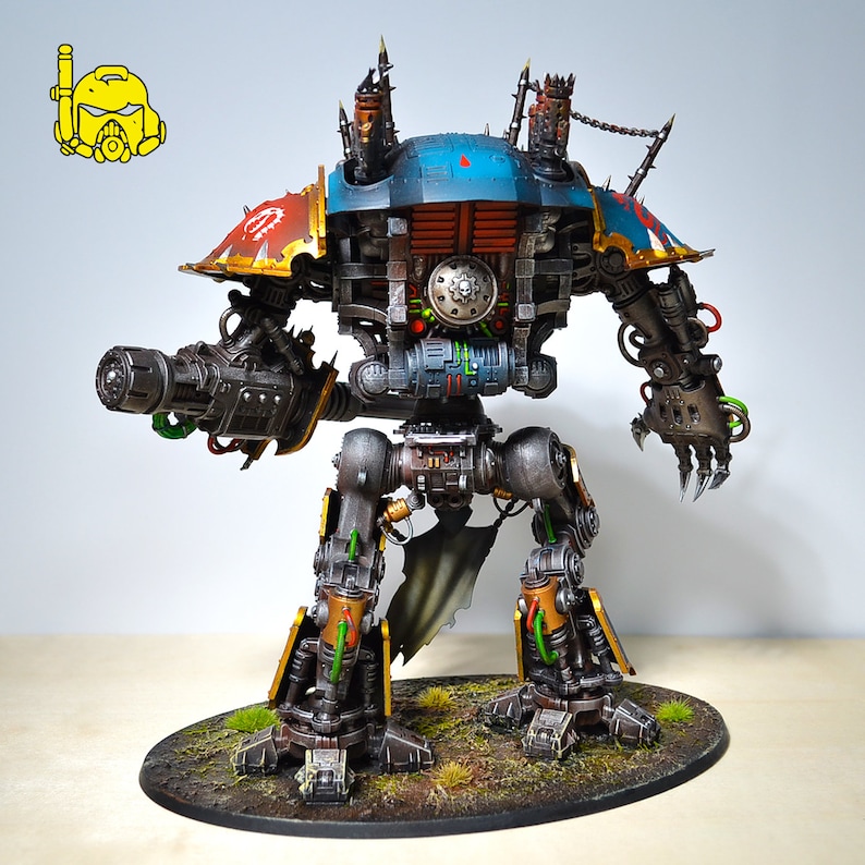 Chaos Knight Desecrator, Chaos Knights, Warhammer 40000, Pro Painted ...