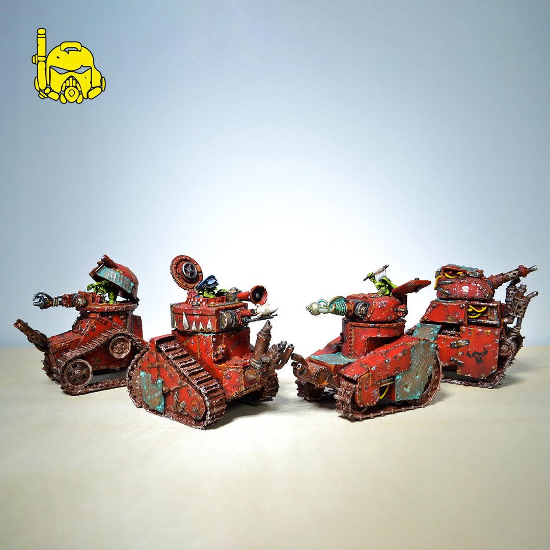 Grot Tanks (4), Orks, Warhammer 40000, Pro Painted - Etsy