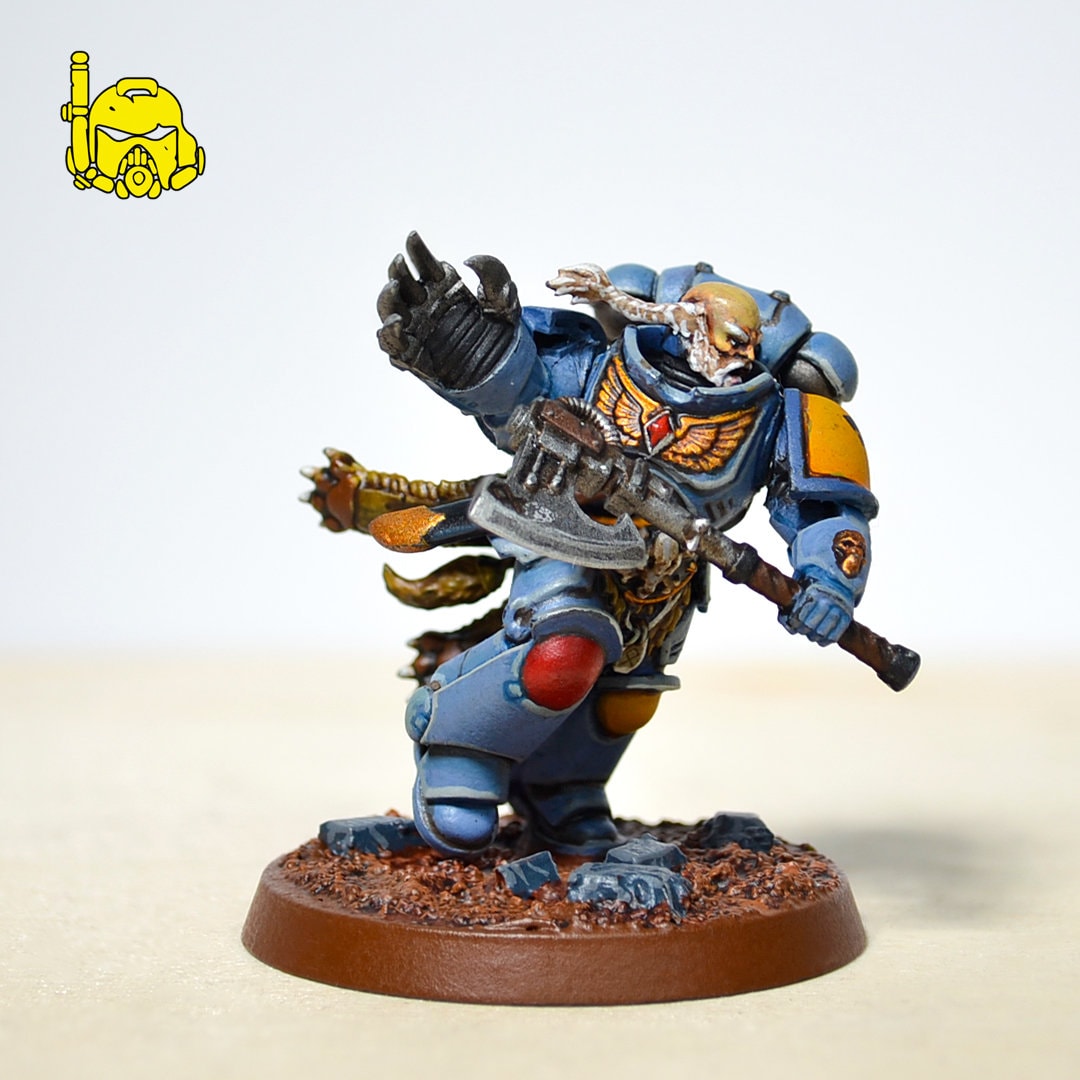 Space Wolves Battle Leader, Space Marines, Warhammer 40000, Pro Painted ...