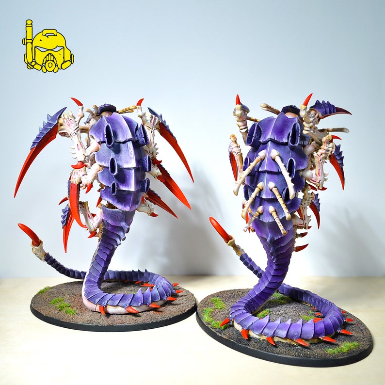 Mawloc and Trygon, Tyranids, Warhammer 40000, Pro Painted, 40k Tyranids ...