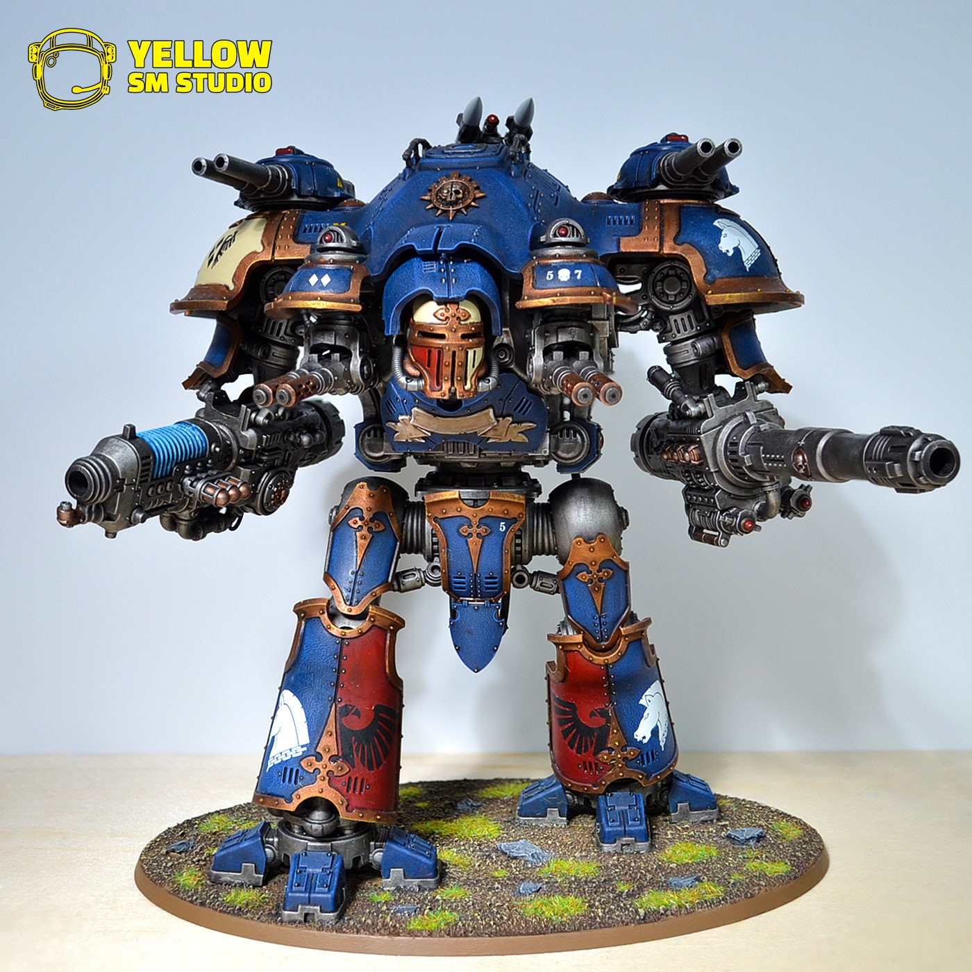 Knight Castellan, Imperial Knights, Warhammer 40000, Pro Painted - Etsy
