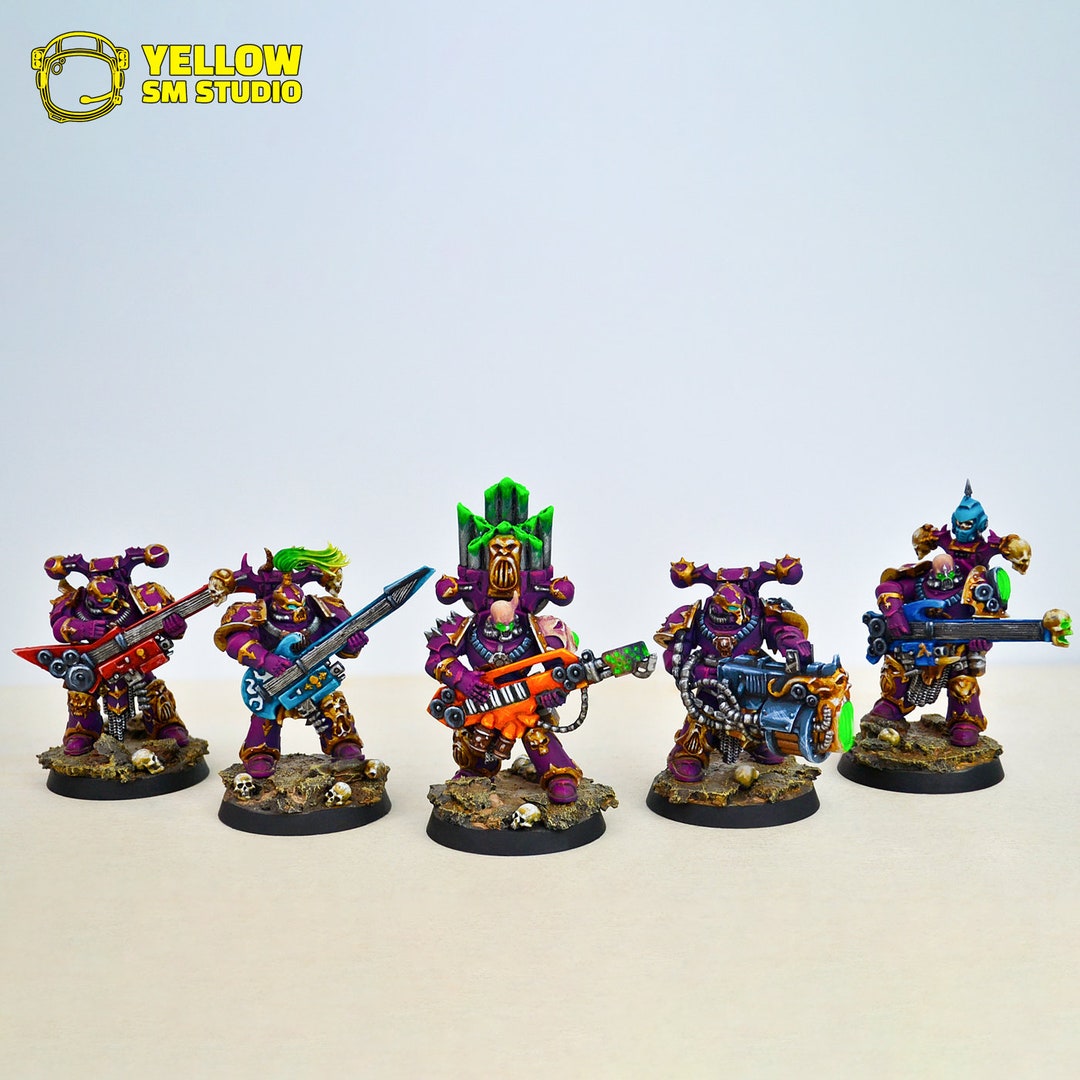 Bespoke Noise Marines 5 Models Chaos Space Marines Warhammer 40000 Bespoke Noise Marines 5 Models Chaos Space Marines Warhammer 40000