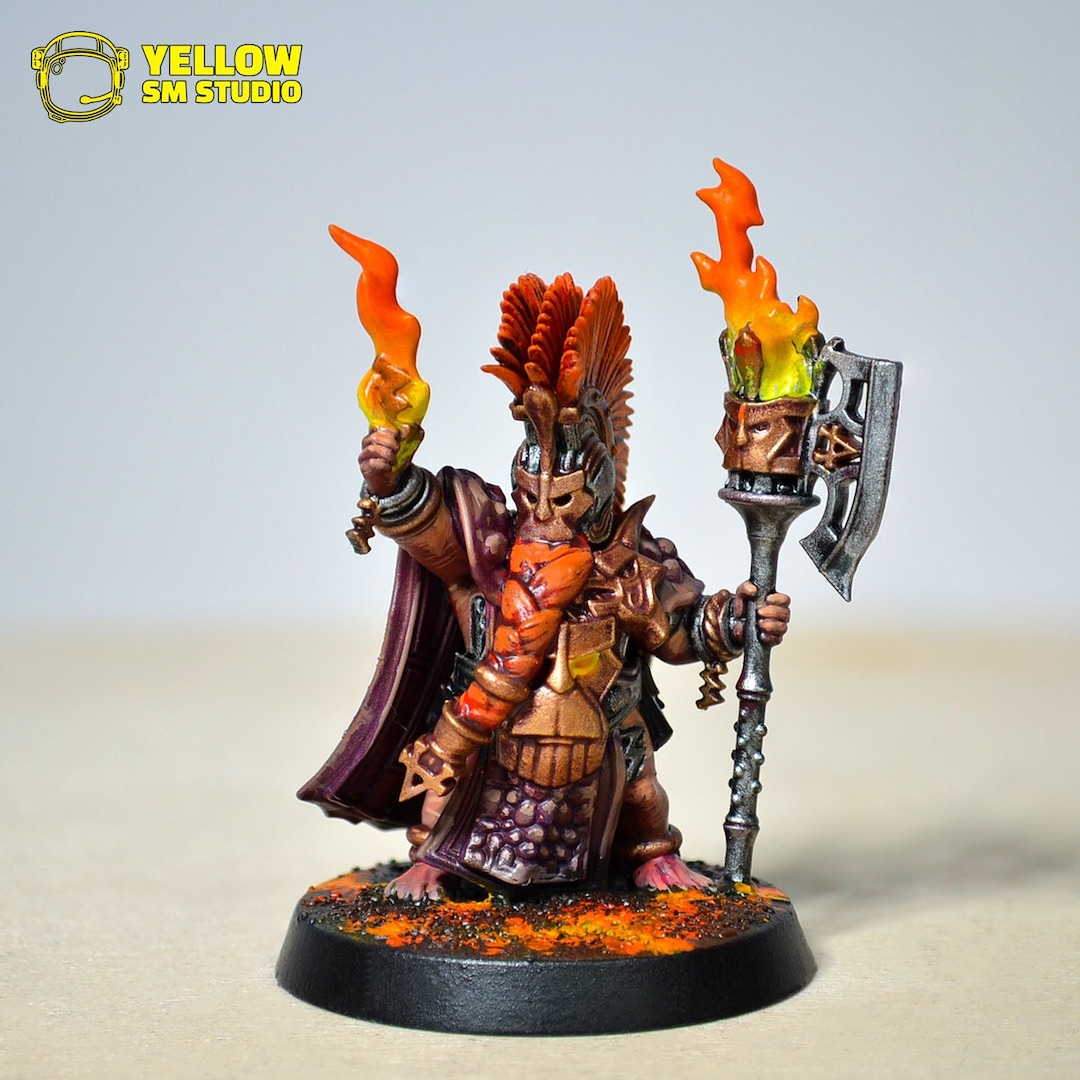 Auric Flamekeeper, Fyreslayers, Warhammer Age of Sigmar, Commission ...