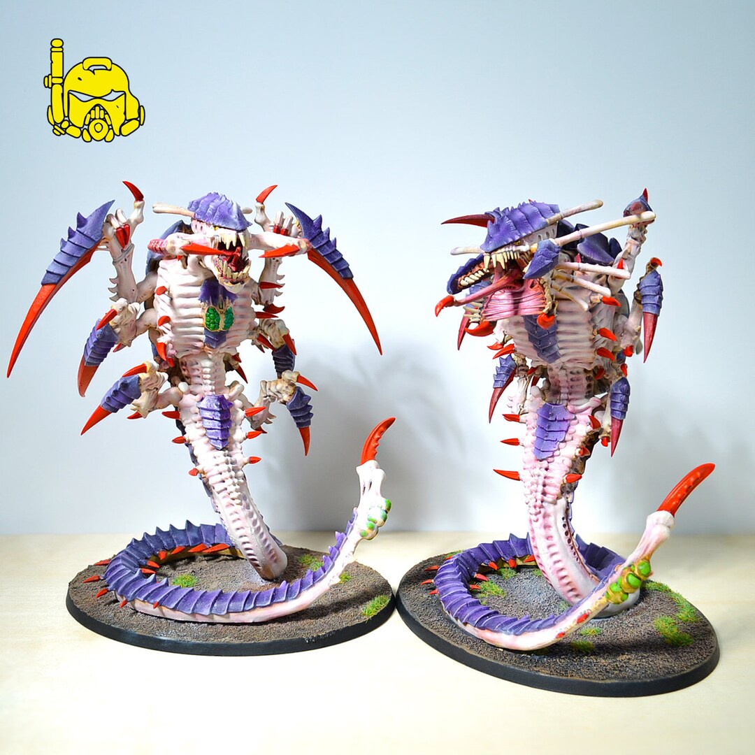 Mawloc and Trygon, Tyranids, Warhammer 40000, Pro Painted, 40k Tyranids ...