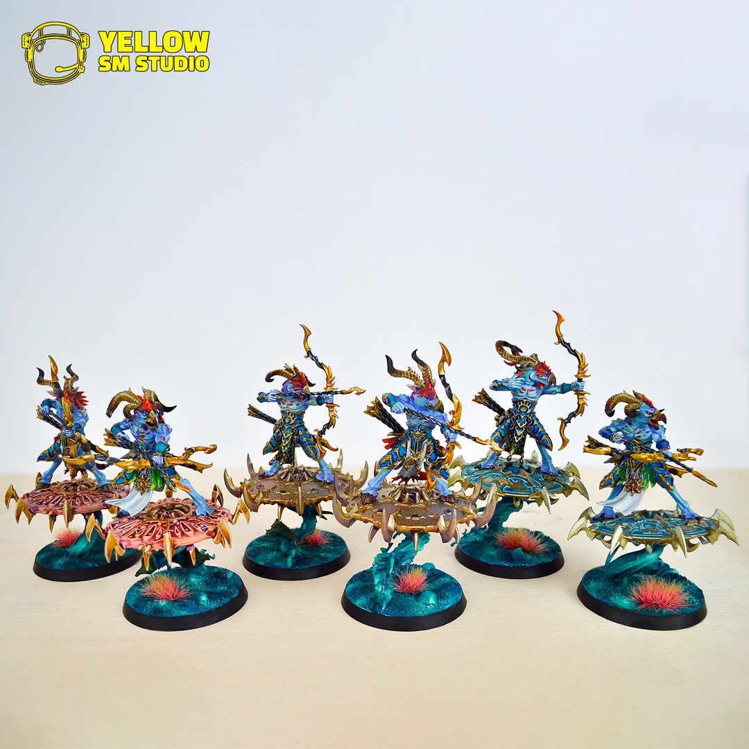 3 Tzaangor Skyfires, Disciples of Tzeentch Warhammer Age of Sigmar, Pro ...