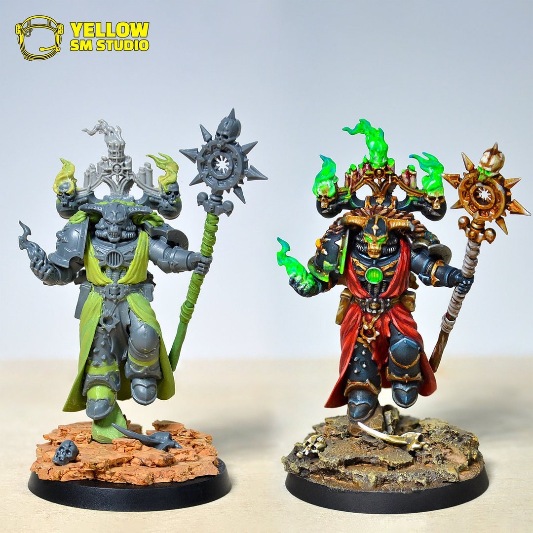 Painted Master of Possession Miniature, Chaos Space Marine Figurine - Etsy