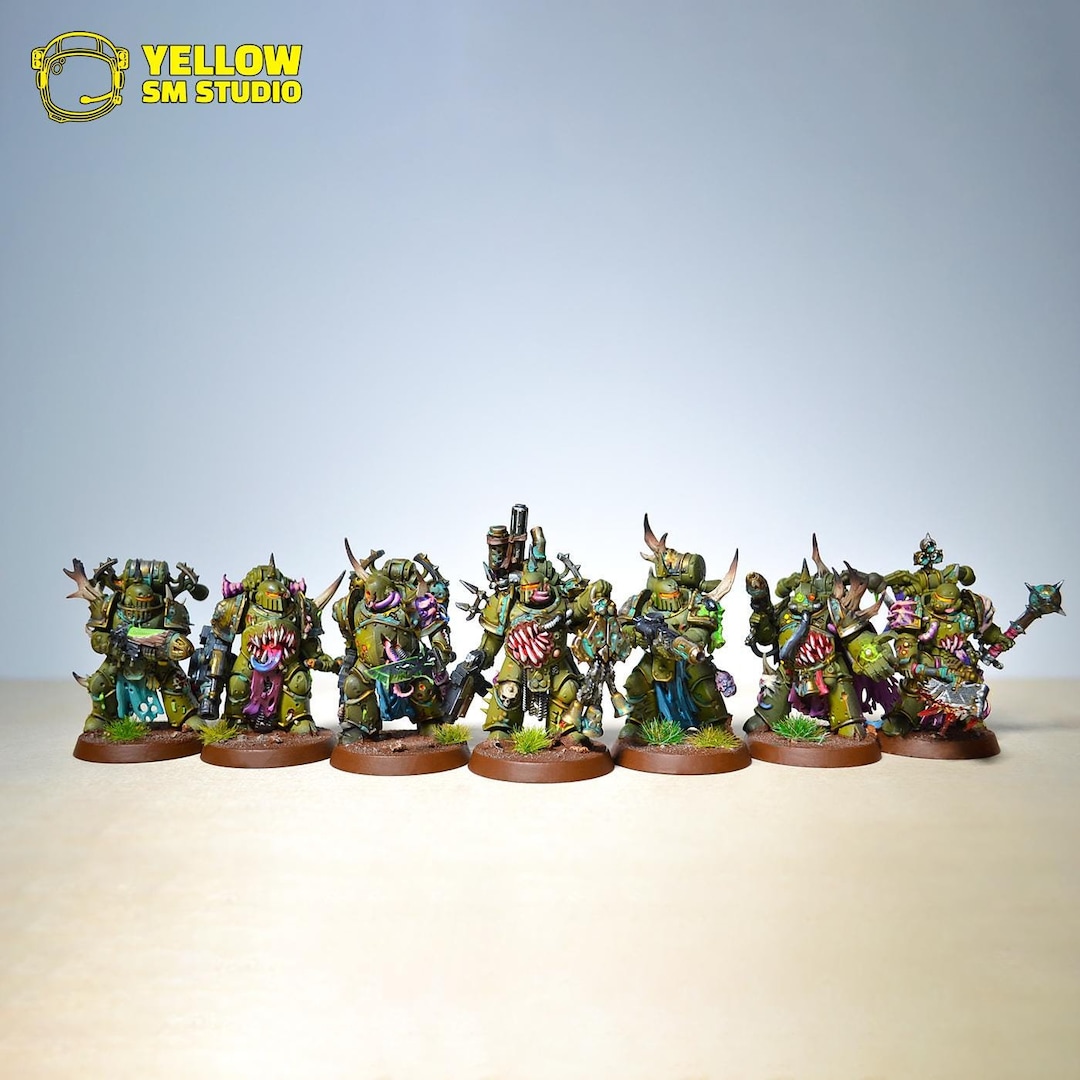 Death Guard Army, Armies of Chaos, Warhammer 40000, Full Army - Etsy