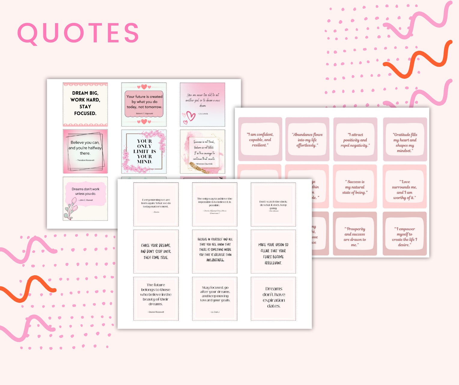 Ultimate Vision Board Kit With Images, Affirmations, Happiness Quotes ...