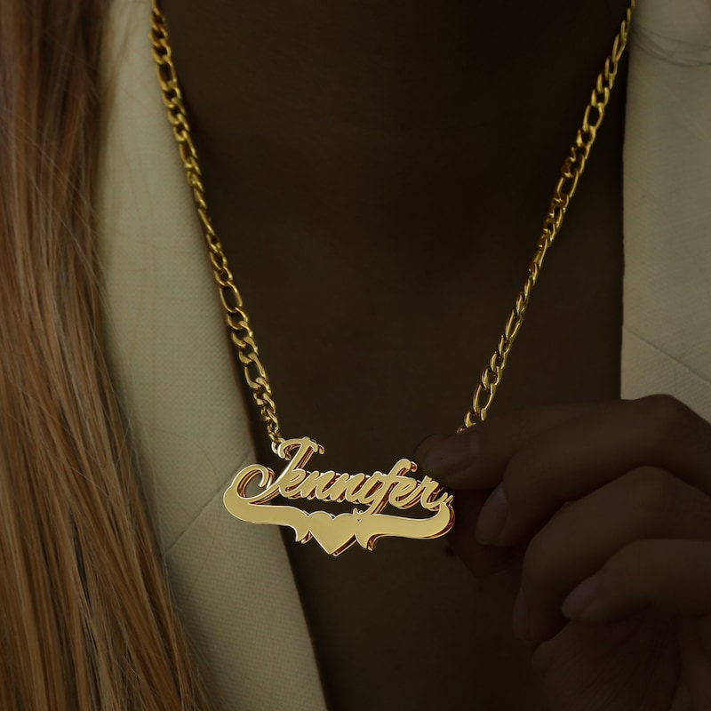 Name Plate Necklace - Etsy