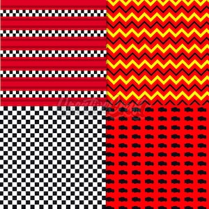 20 Lightning Mcqueen Digital Papers 300 DPI Maximum Quality, Lightning ...