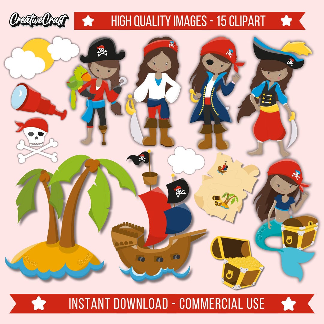 15 Clipart Png Pirates Girls 300 DPI Maximum Quality, Clipart Png ...