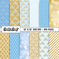 Princess Digital Paper, Princess Digital Papers, Gold and Purple ...