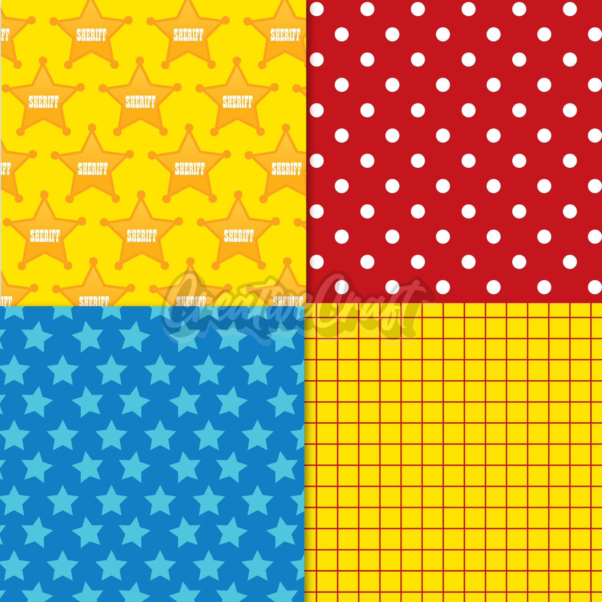 14 Toy Story Digital Papers 300 DPI Maximum Quality, Toy Story ...