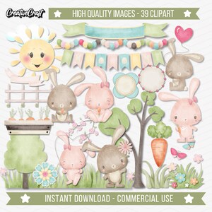 Kit Easter Day Digital Paper and Clipart 300 DPI Maximum Quality ...