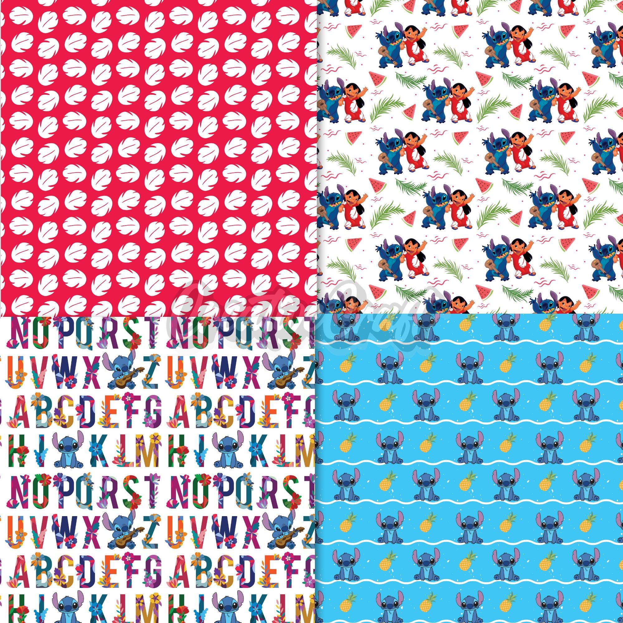 20 Lilo and Stitch Digital Papers 300 DPI Maximum Quality, Lilo and ...