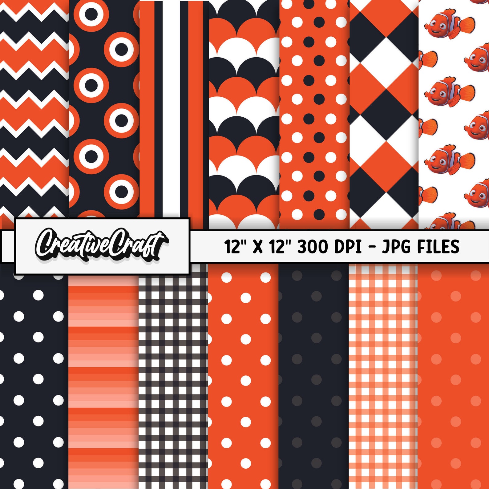 14 Finding Nemo Digital Papers 300 DPI Maximum Quality, Finding Nemo ...