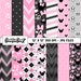 14 Minnie the Mouse Digital Papers 300 DPI Maximum Quality, Minnie ...