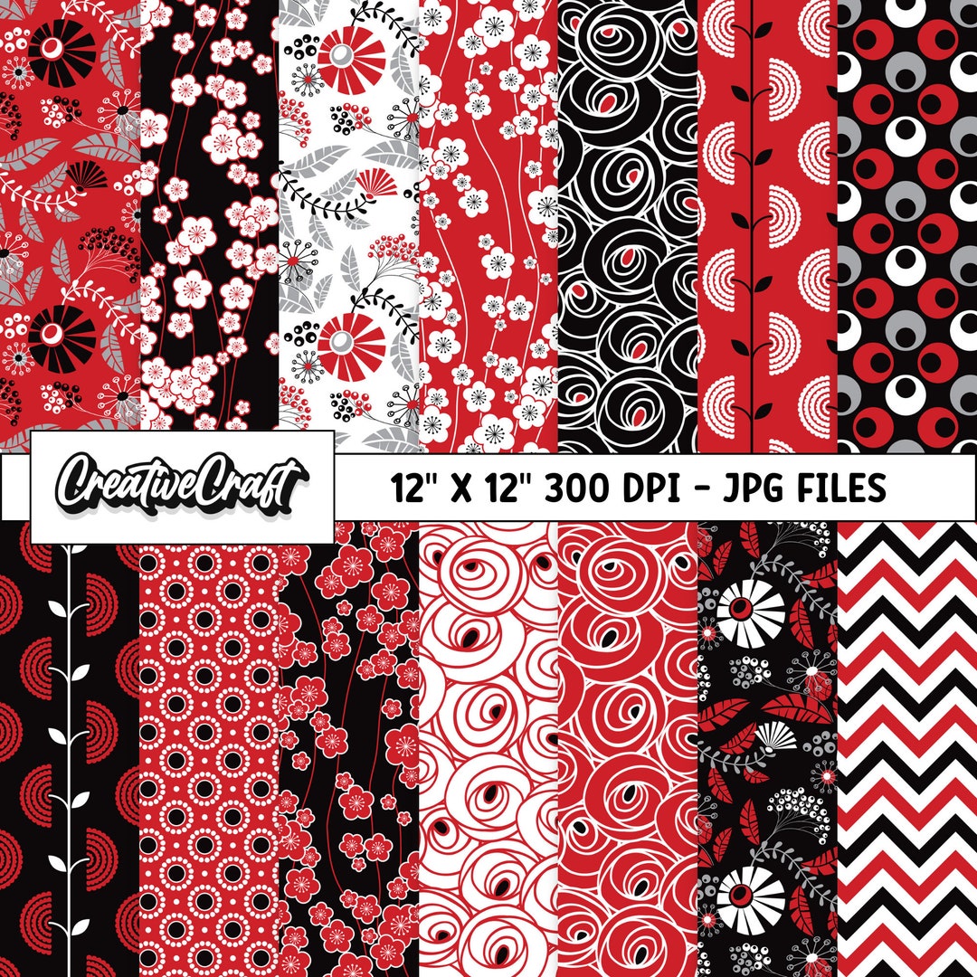 14 Twilight Japanese Digital Papers 300 DPI Maximum Quality, Twilight ...