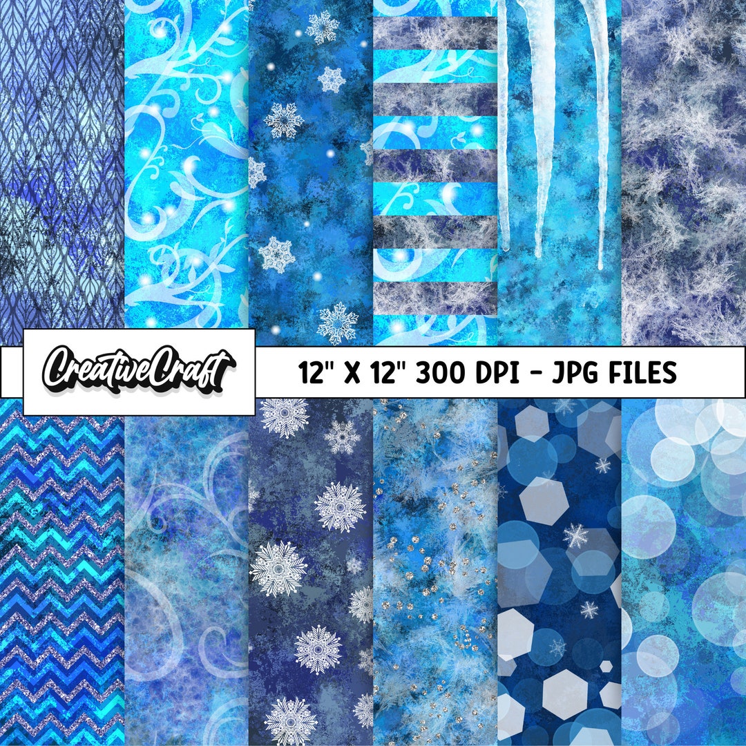 12 Princess Frozen Digital Papers 300 DPI Maximum Quality, Frozen ...