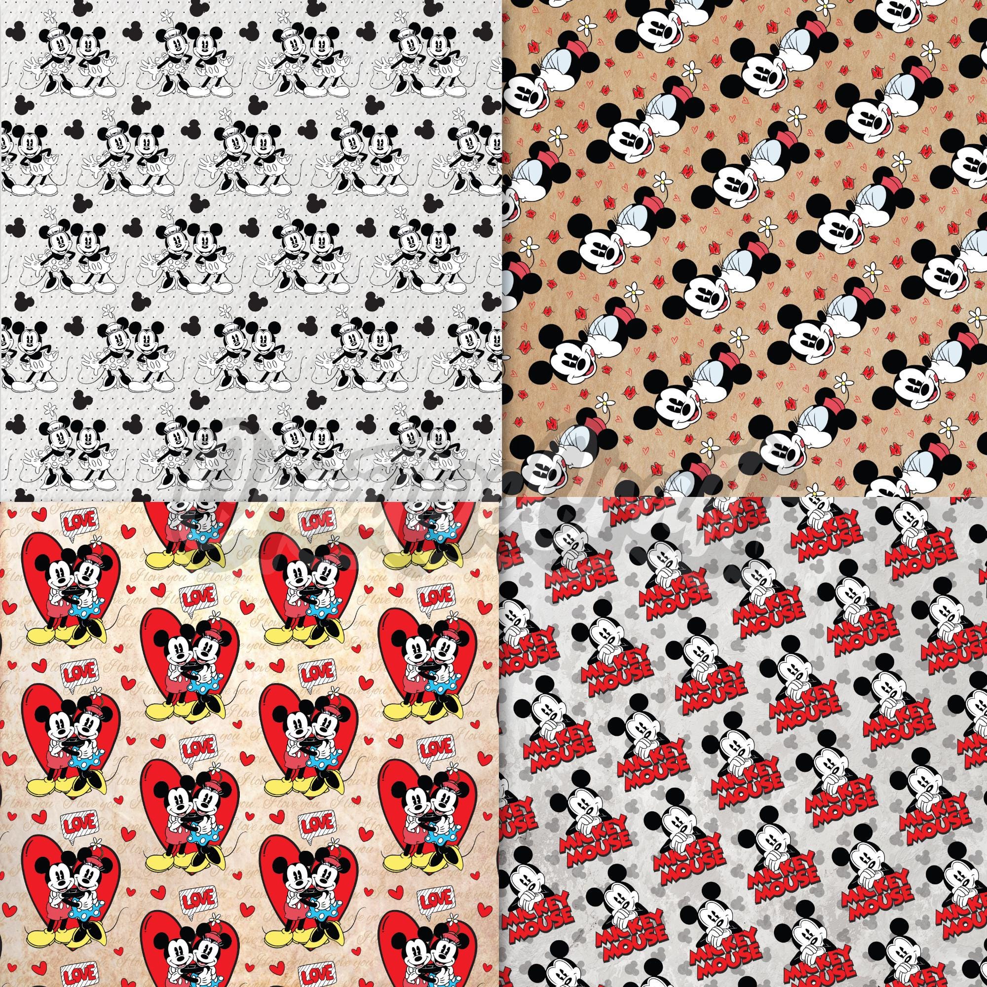 12 Mickey Vintage Digital Papers 300 DPI Maximum Quality, Mickey ...