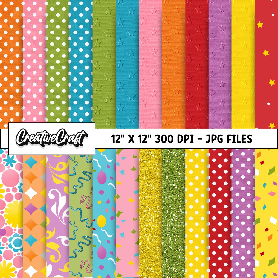 24 Boy Circus Digital Papers 300 DPI Maximum Quality, Boy Circus ...