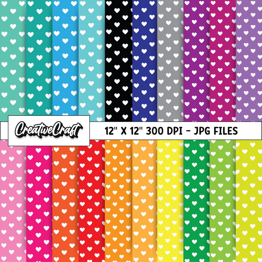 20 Colored Polka Dot Digital Papers 300 DPI Maximum Quality, Polka Dot ...