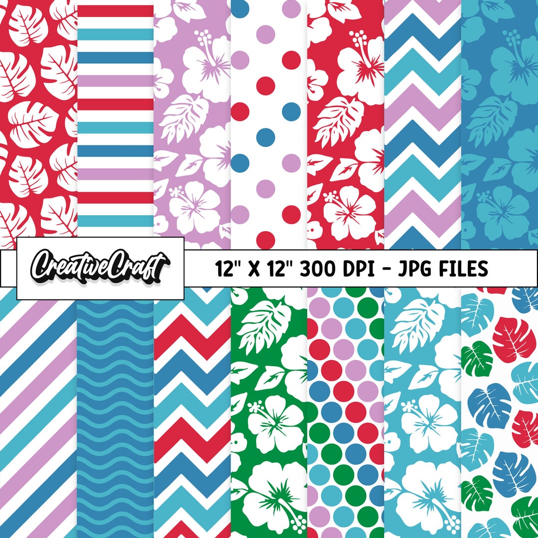 14 Lilo and Stitch Digital Papers 300 DPI Maximum Quality, Lilo and ...