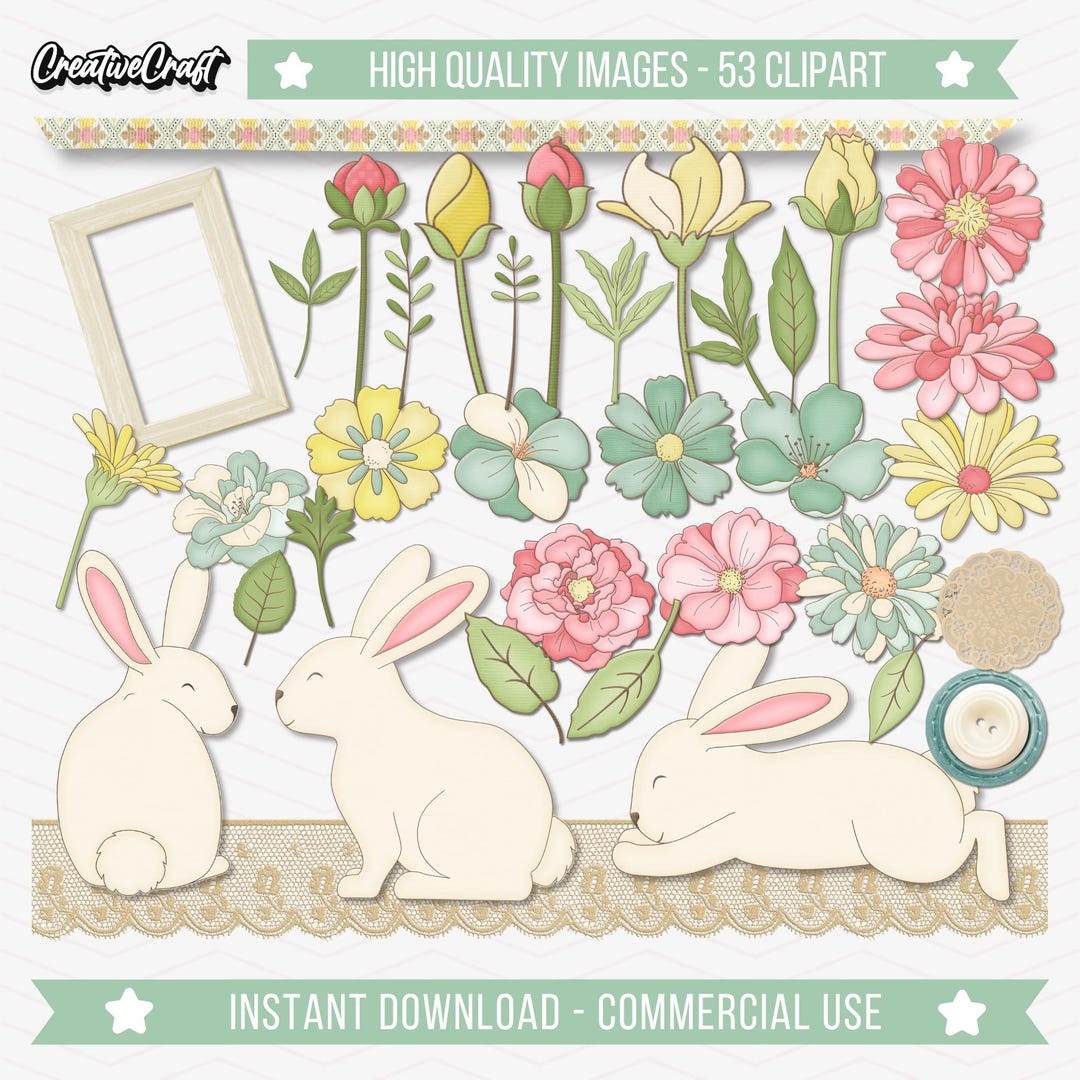 53 Clipart Png Spring Bunny 300 DPI Maximum Quality, Clipart Png Spring ...