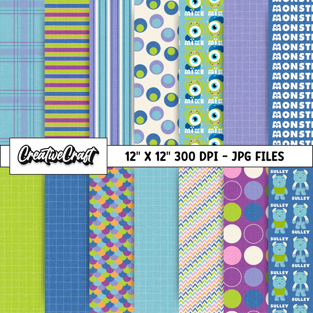 14 Monster Inc Digital Papers 300 DPI Maximum Quality, Monster Inc ...