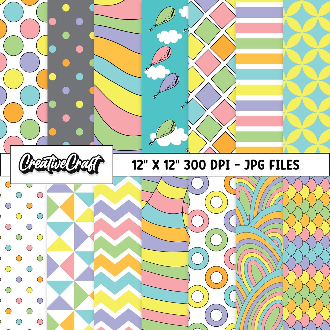 14 Animated Cat Digital Papers 300 DPI Maximum Quality, Animated Cat ...