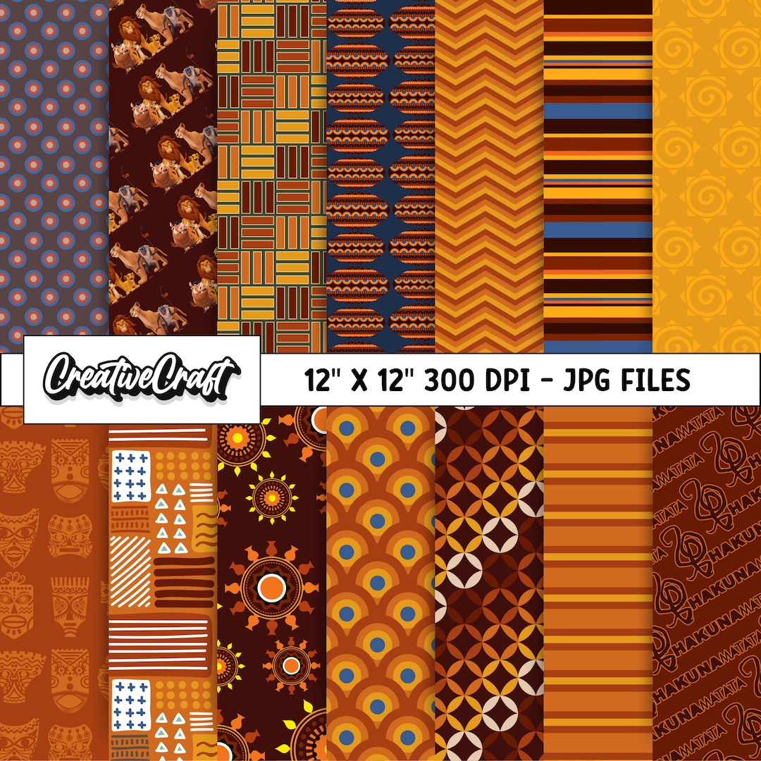 14 the Lion King Digital Papers 300 DPI Maximum Quality, Lion King ...