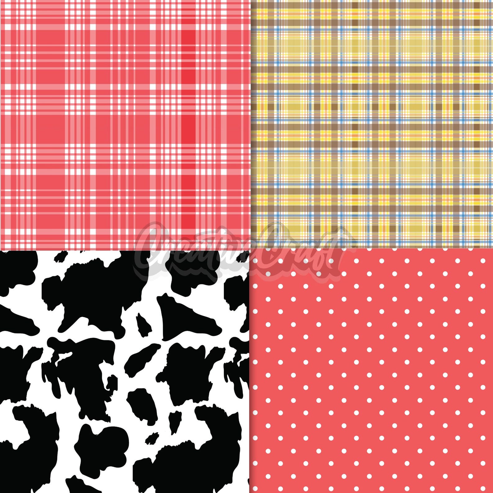 12 Western Cowboy Digital Papers 300 DPI Maximum Quality, Cowboy ...