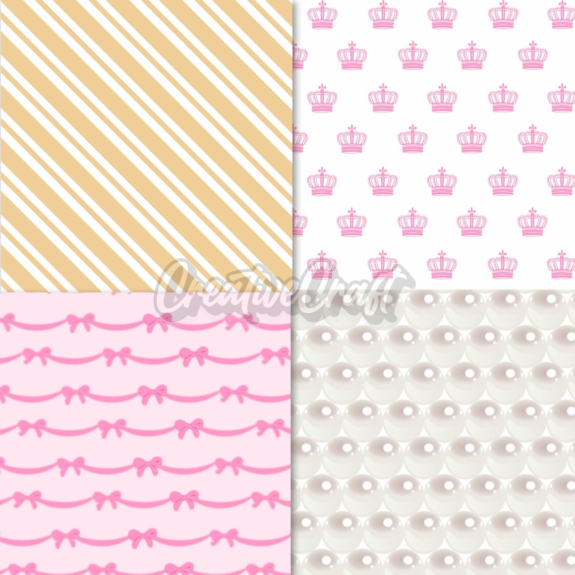 24 Princess Digital Papers 300 DPI Maximum Quality, Princess ...