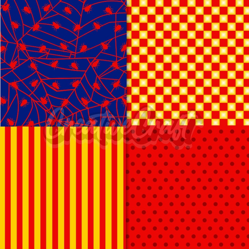 24 Superhero Digital Papers 300 DPI Maximum Quality, Superhero ...