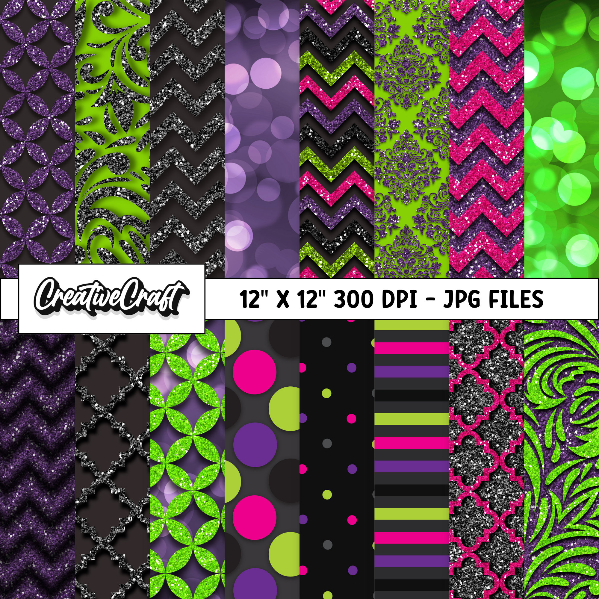 16 Maleficent Villain Digital Papers 300 DPI Maximum Quality ...