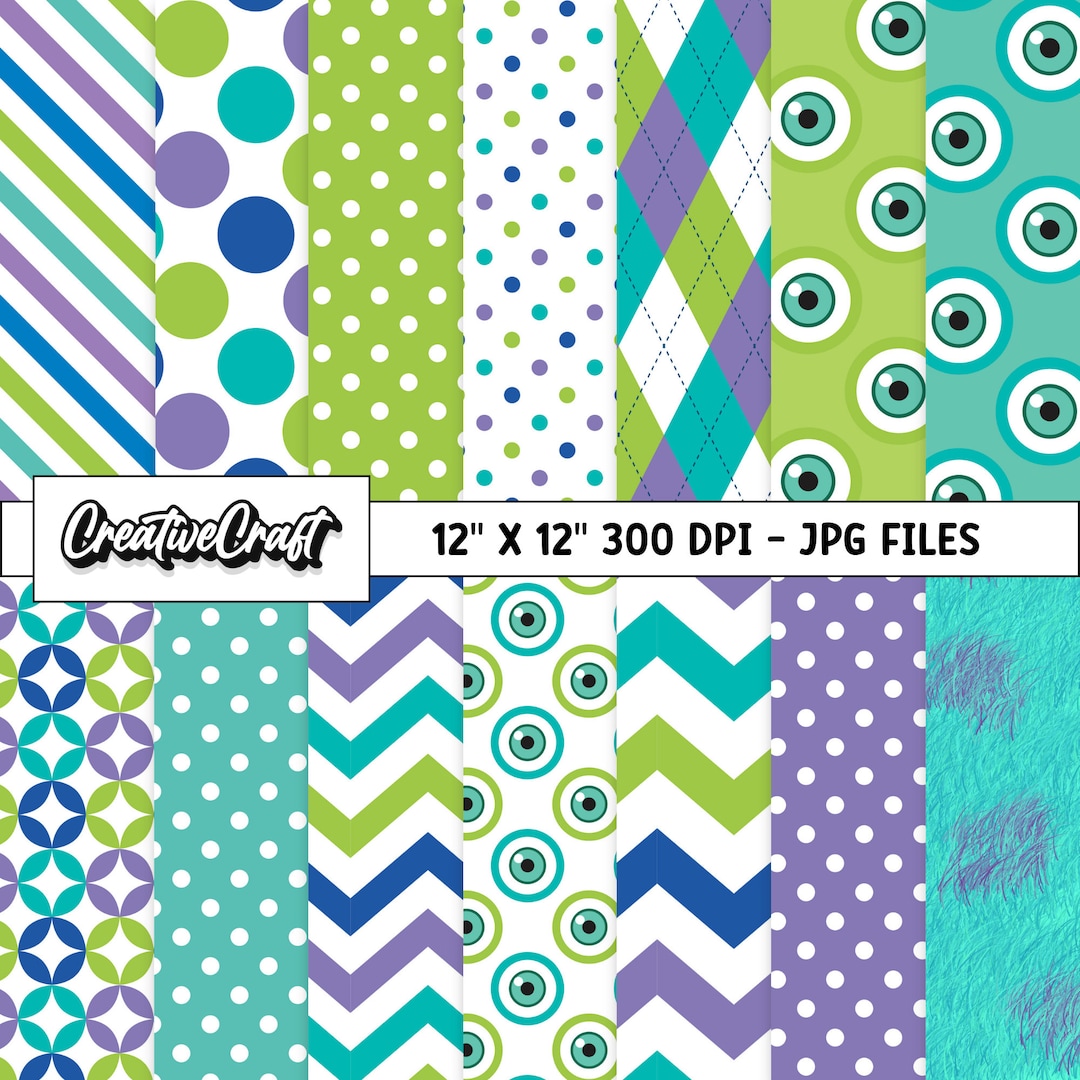 14 Monster Inc Digital Papers 300 DPI Maximum Quality, Monster Inc ...