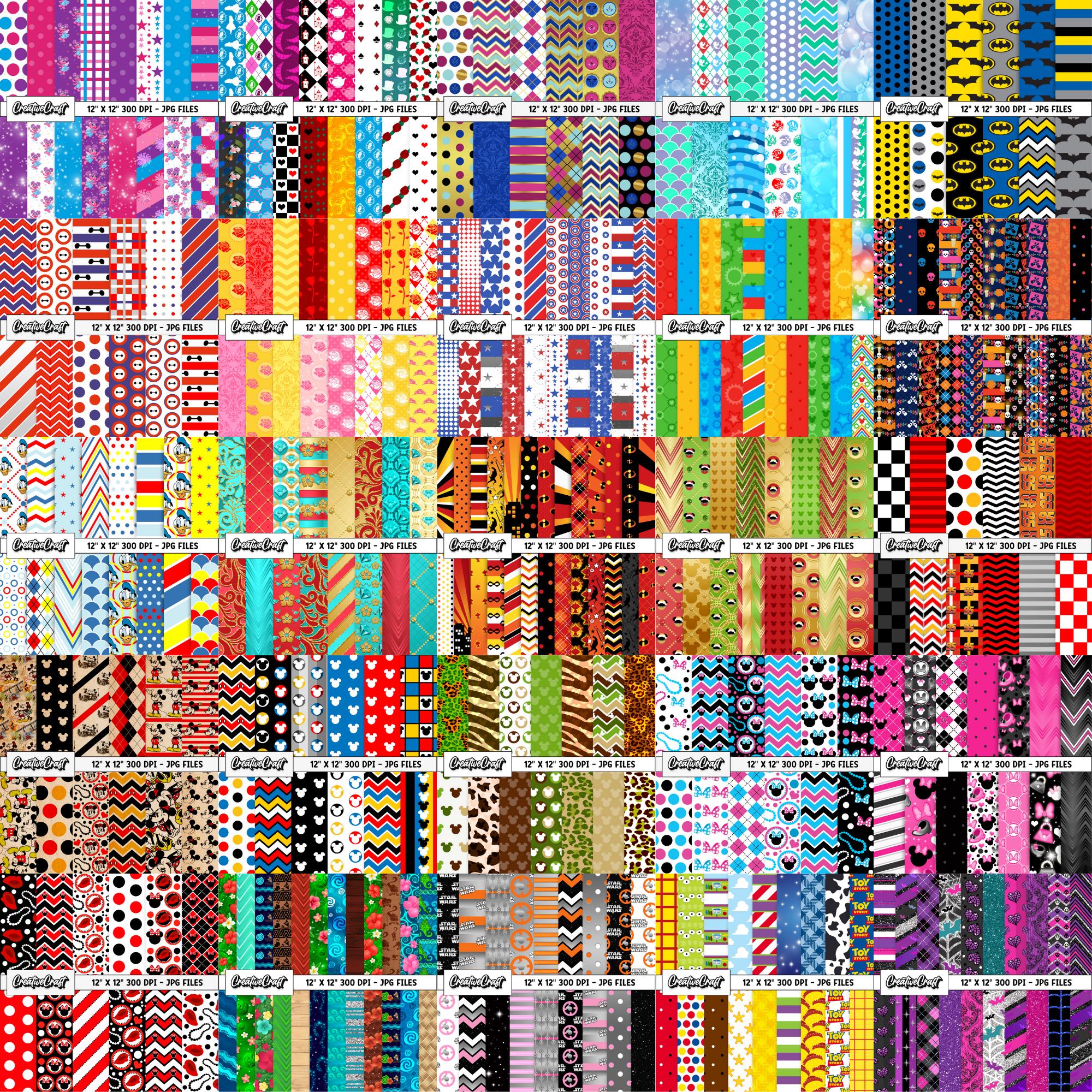Lifetime Access, Megabundle - Digital Papers, Seamless Patterns, PNG ...